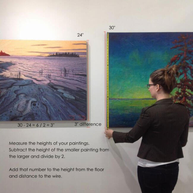 Guidelines For Hanging Artwork Artwork Hanging Tips And Tricks