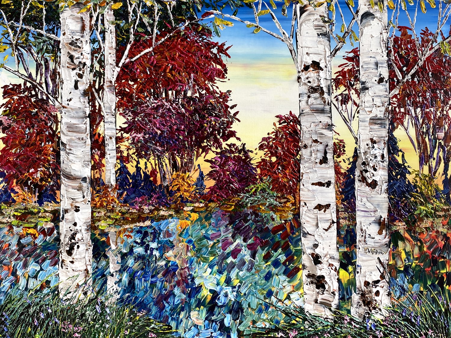 Day Birch W/ Pines (192773) – Crescent Hill Gallery